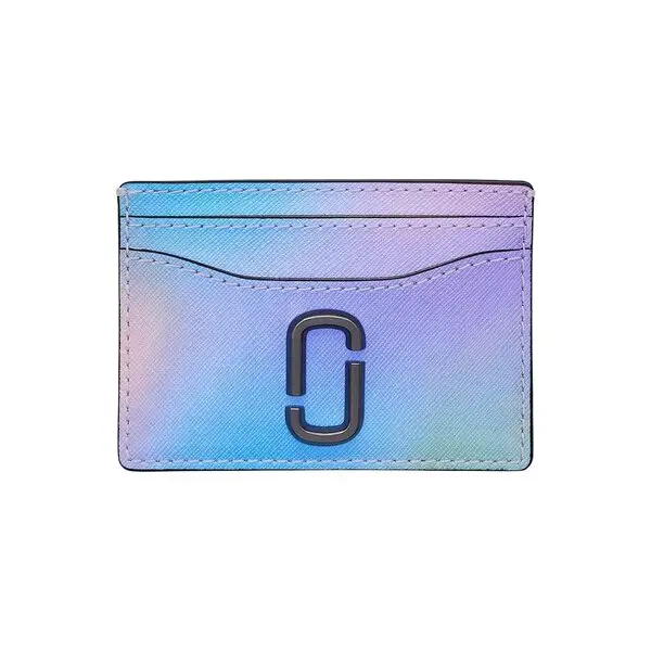 Marc Jacobs Airbrush Utility Snapshot Card Case /multicolor - Blue