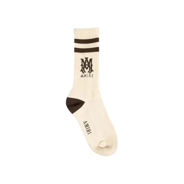 Amiri Ma Stripe Socks - White