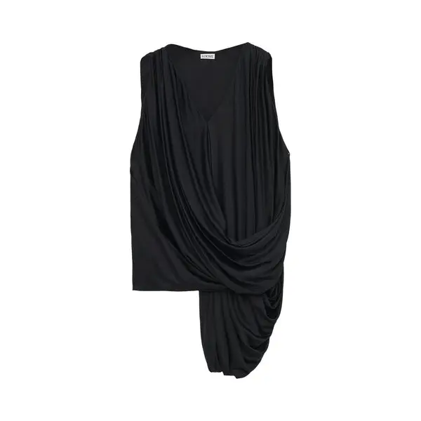 Loewe Draped Top - Black