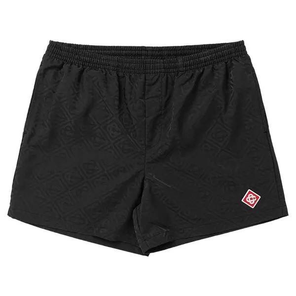Casablanca Jacquard Swim Shorts - Black