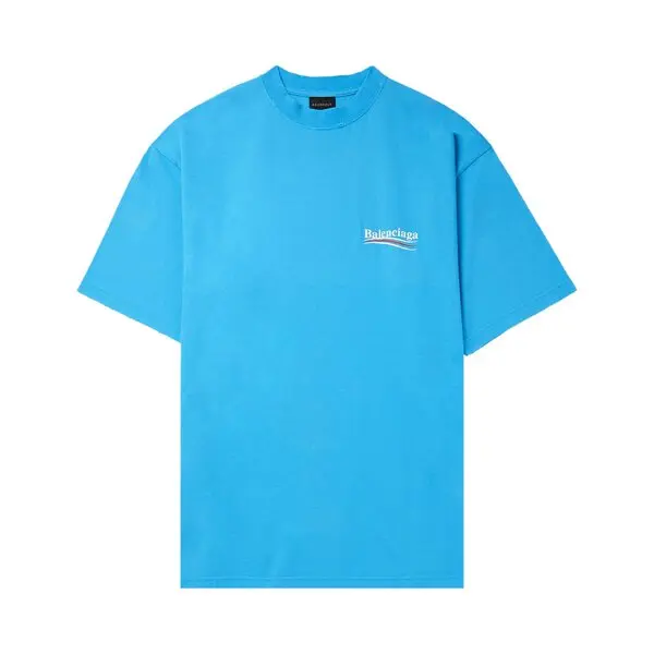 Balenciaga Political Campaign T-shirt - Blue