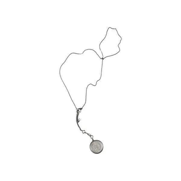 ANN DEMEULEMEESTER Elsu Medaillon Necklace - Silver
