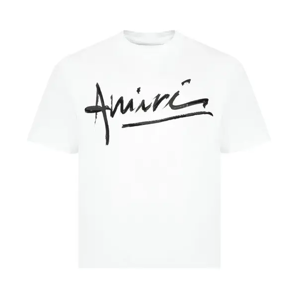 Amiri Script Tee - White