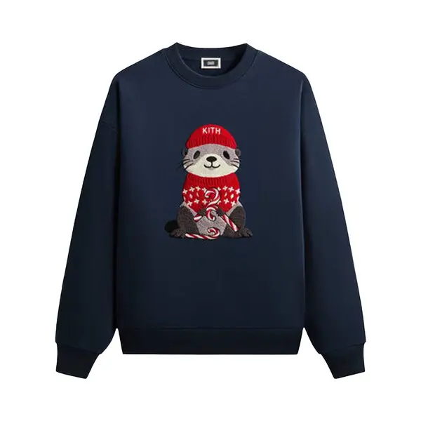 Kith Kithmas Otter Nelson Crewneck - Black