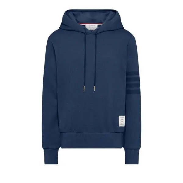Thom Browne Long-sleeve Hoodie Pullover - Blue