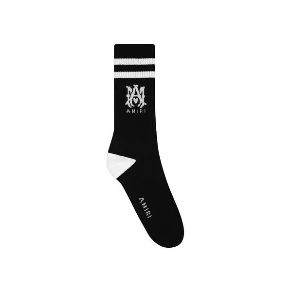 Amiri Ma Stripe Socks - Black