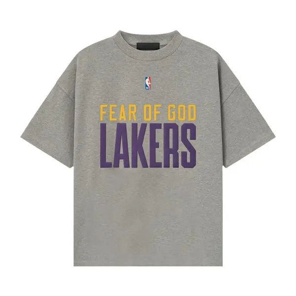 Fear Of God X Nba Lakers 90's Tee - Grey