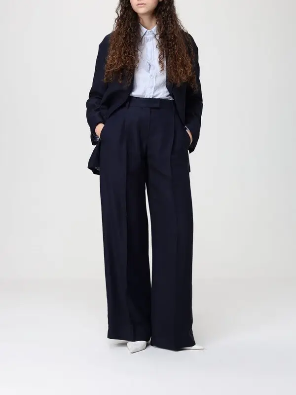 Brunello Cucinelli Wide Leg Trousers - Blue