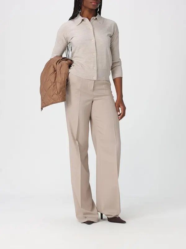 Max Mara Ribbed Cardigan - Beige