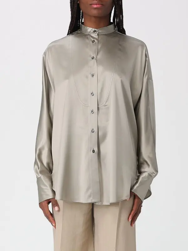 Brunello Cucinelli Band Collar Shirt