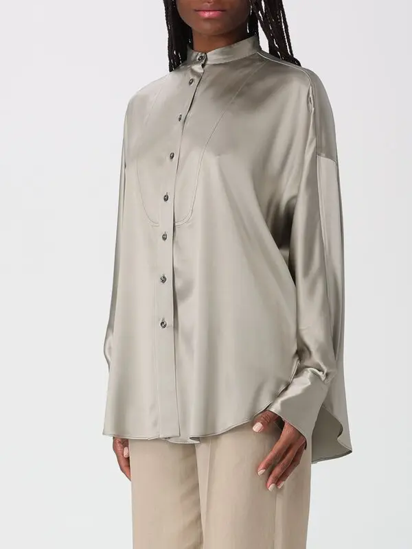 Brunello Cucinelli Band Collar Shirt