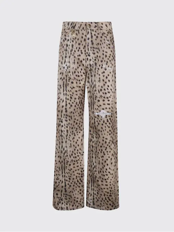 Amiri Printed Wide Leg Jeans