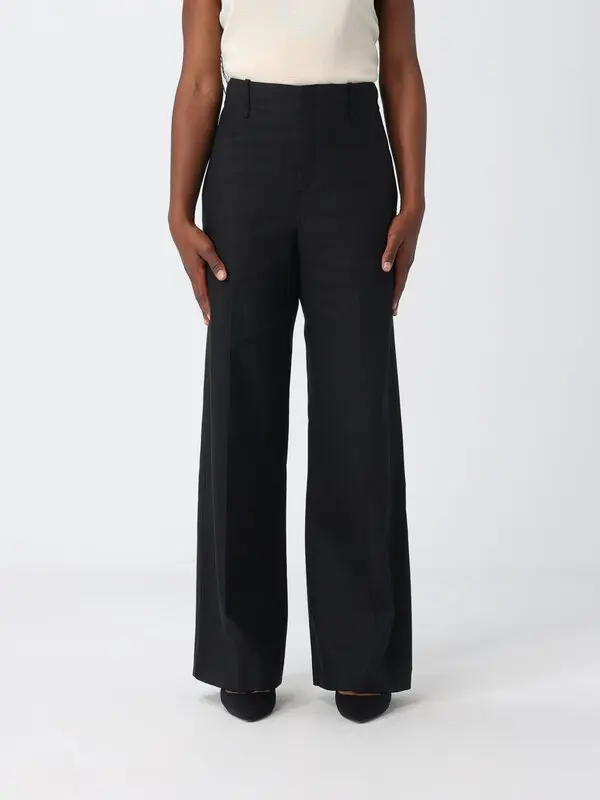 ALYSI Wide Leg Trousers - Black
