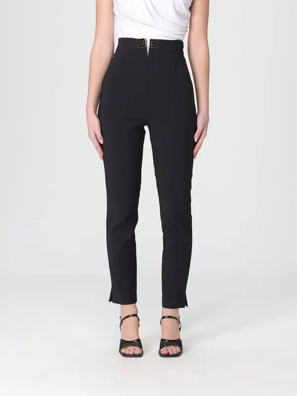 Elisabetta Franchi Slim Fit Trousers - Black