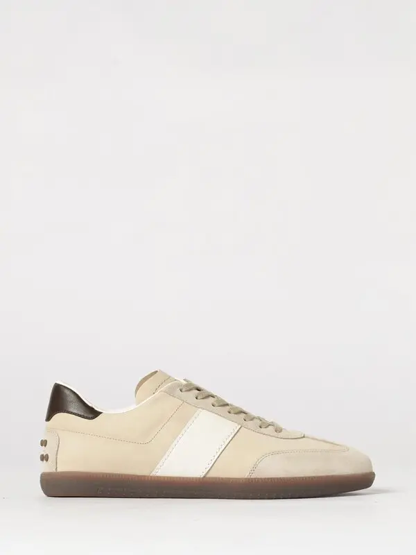 TOD'S Lace-up Suede Sneakers - Beige