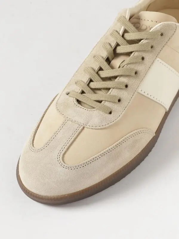 TOD'S Lace-up Suede Sneakers - Beige