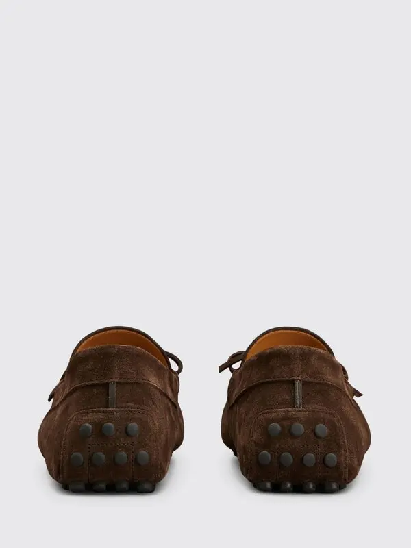 TOD'S Gommino Driver Suede Loafers - Brown