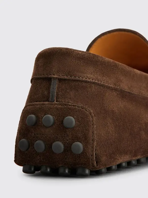 TOD'S Gommino Driver Suede Loafers - Brown