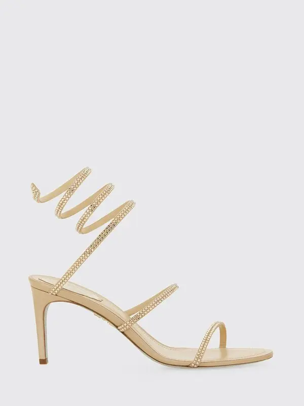 Rene Caovilla Heeled Sandal - Beige