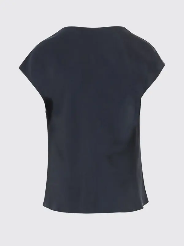 Vince Silk Blouse With Draped Neckline