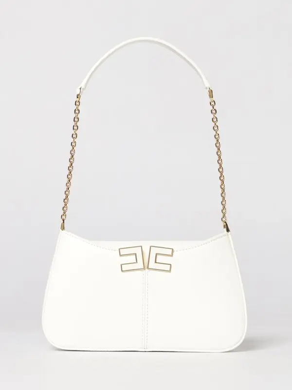 Elisabetta Franchi Shoulder Bag - Ivory
