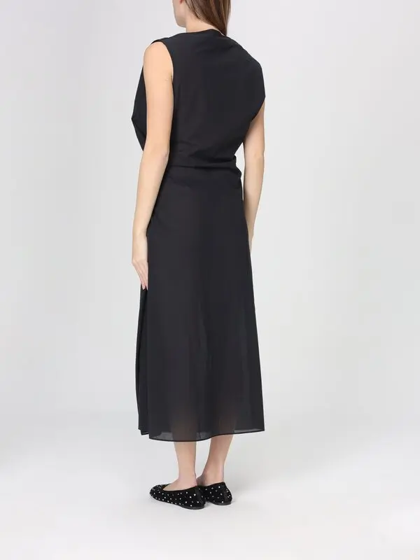 Jacquemus Draped Maxi Dress - Black