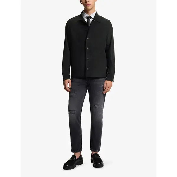 Hugo Oversized Button-up Stretch-woven Shirt