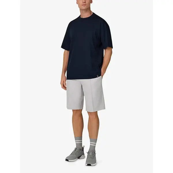 Boggi Milano Elasticated-waist Cotton-blend Bermuda Shorts