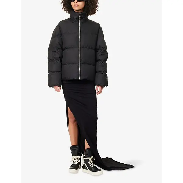 RICK OWENS X MONCLER Cyclopic High-neck Shell-down Jacket