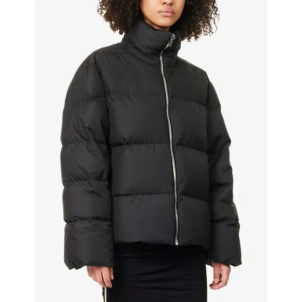 RICK OWENS X MONCLER Cyclopic High-neck Shell-down Jacket