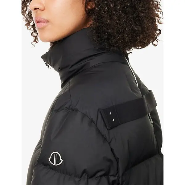 RICK OWENS X MONCLER Cyclopic High-neck Shell-down Jacket