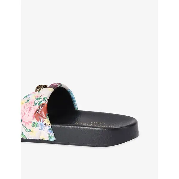 Kurt Geiger Meena Eagle Faux-leather Slides