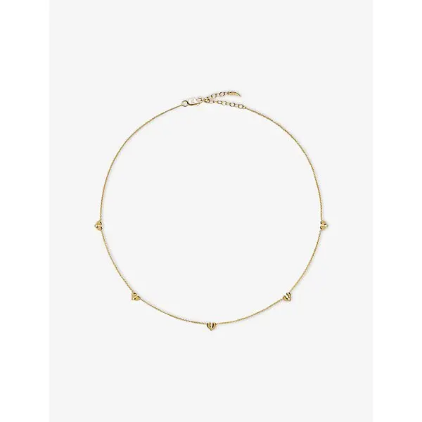 MISSOMA Molten Mini Heart Charm Choker Necklace - Gold