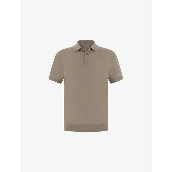 Boggi Milano Superfine Wool Knitted Polo Shirt