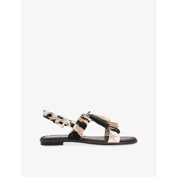 Kurt Geiger Rita Leather Sandals - Brown/oth
