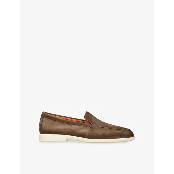 Santoni Malibu Suede Loafers