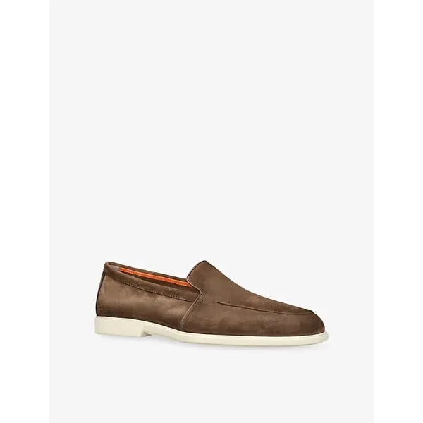 Santoni Malibu Suede Loafers