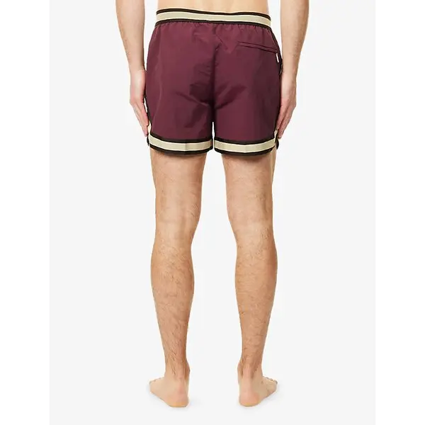 CHE Striped-trims Swim Shorts