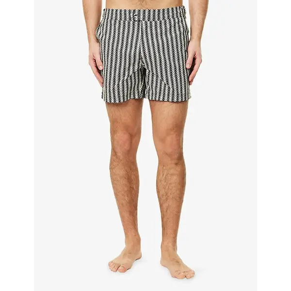 TOM FORD Geometric-print Swim Shorts