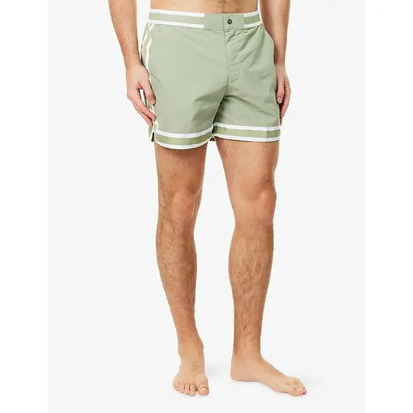 CHE Striped-trim Swim Shorts