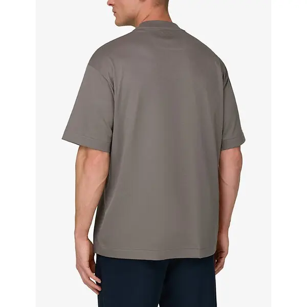 Boggi Milano S.cafè® Yarn Tech Cotton-jersey T-shirt - Mud