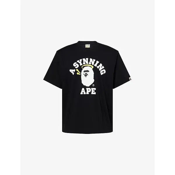 A BATHING APE tシャツ A Bathing Ape Men 29th Anniversary Ape Head Tee black