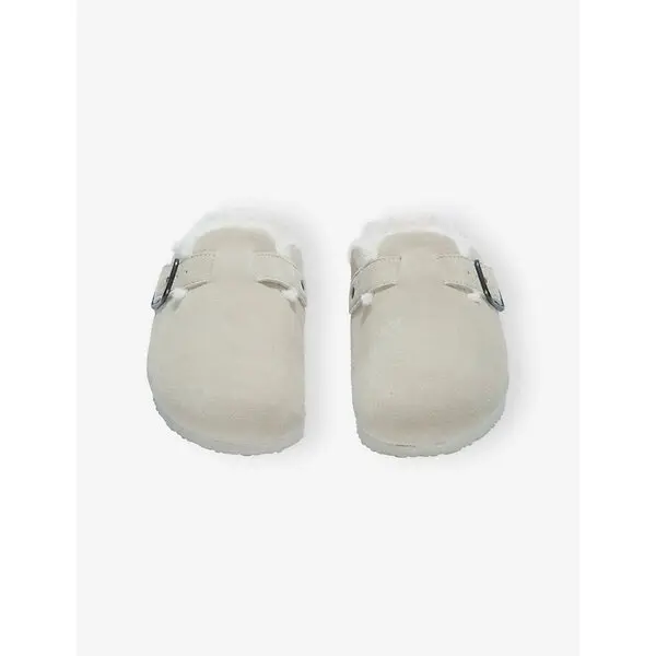 THE WHITE COMPANY Suede Corkbed Slippers - Neutral