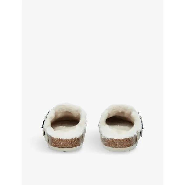 THE WHITE COMPANY Suede Corkbed Slippers - Neutral