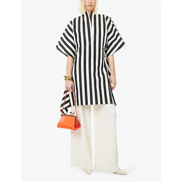 Jacquemus Striped Cotton And Silk Tunic