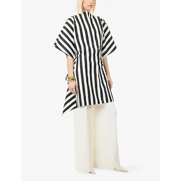 Jacquemus Striped Cotton And Silk Tunic