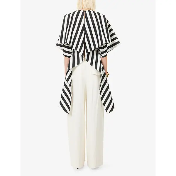 Jacquemus Striped Cotton And Silk Tunic
