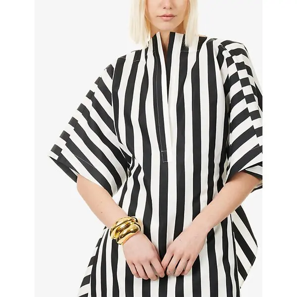 Jacquemus Striped Cotton And Silk Tunic