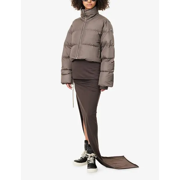 RICK OWENS X MONCLER Cropped Cyclopic Shell-down Jacket