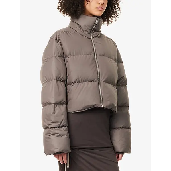 RICK OWENS X MONCLER Cropped Cyclopic Shell-down Jacket